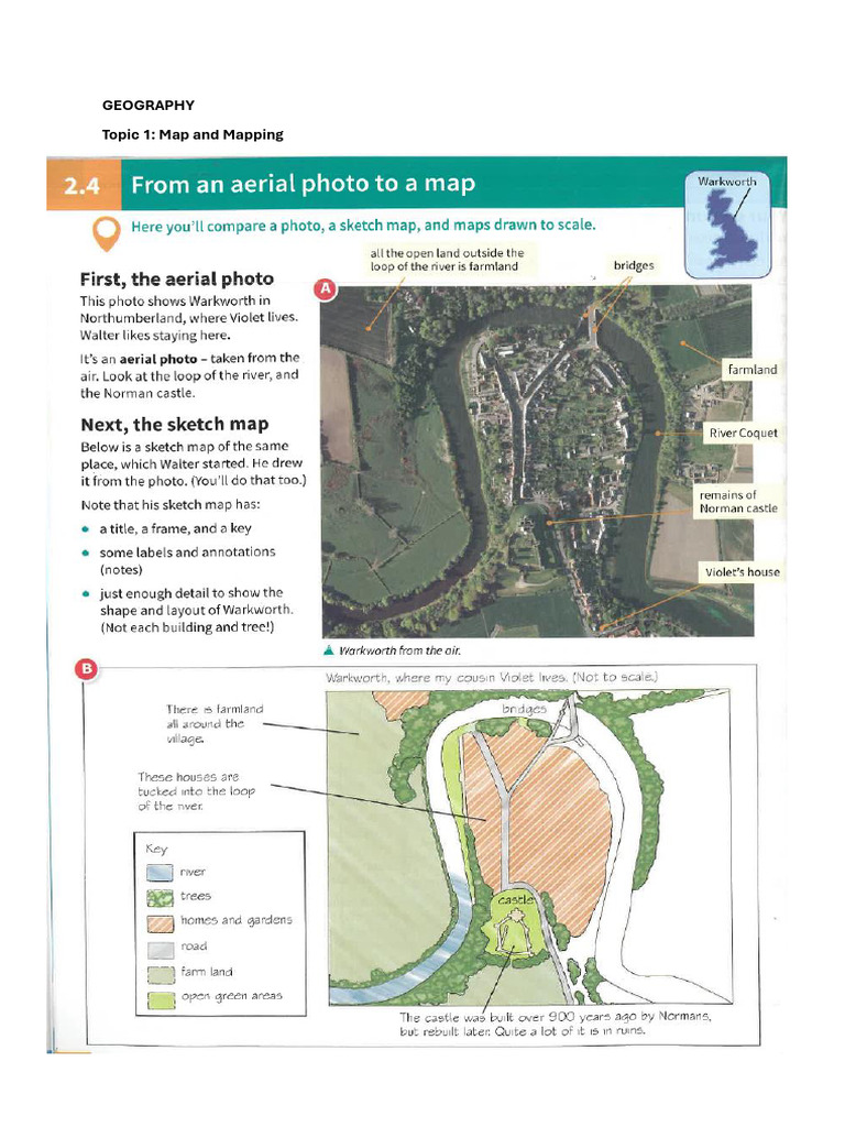 Grade 7 Sketch Map Activity Guide | PDF
