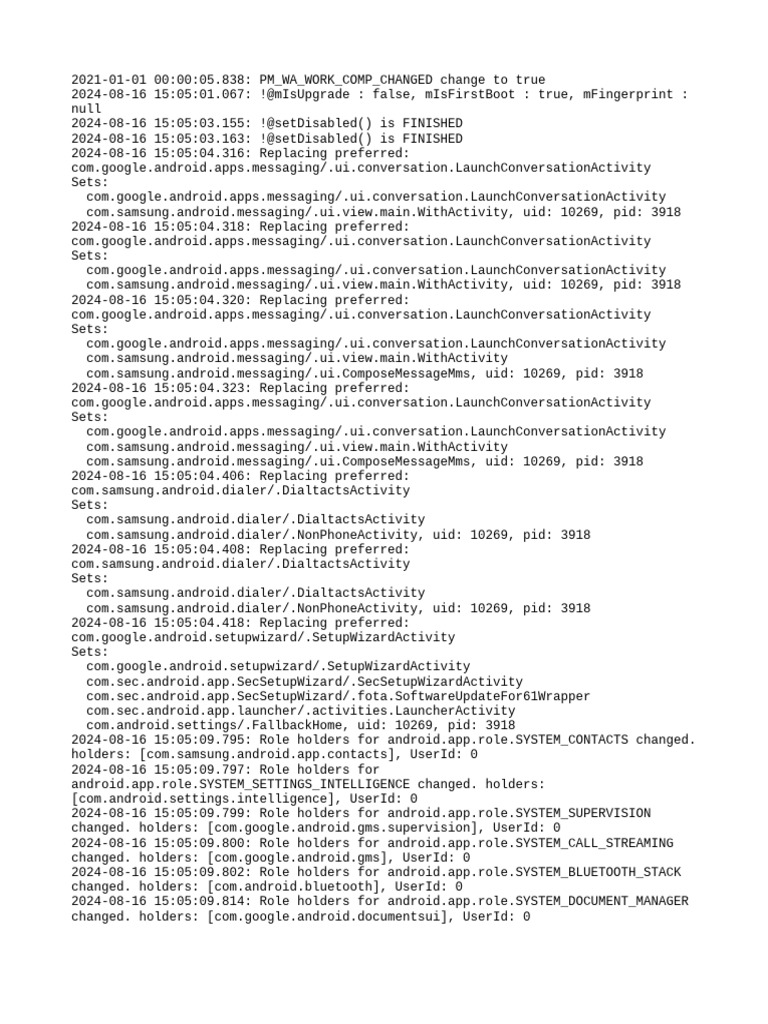 PM Debug Info | PDF | Android (Operating System) | Software