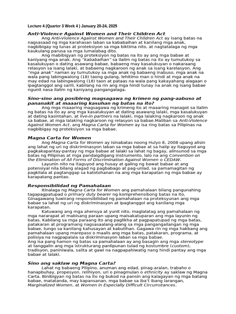 Q3 Wk4 Lecture | PDF