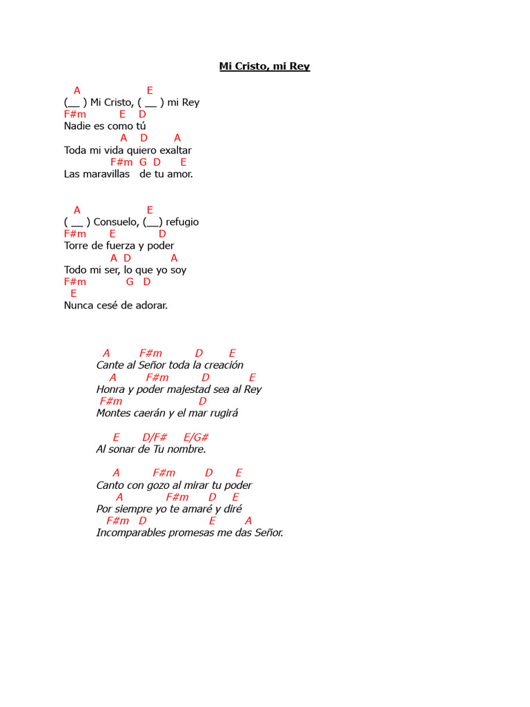 Mi Cristo, Mi Rey | PDF