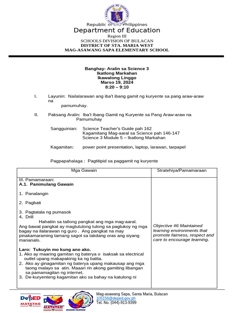 3rd cot-DLP-in-Science - Quarter-3 | PDF