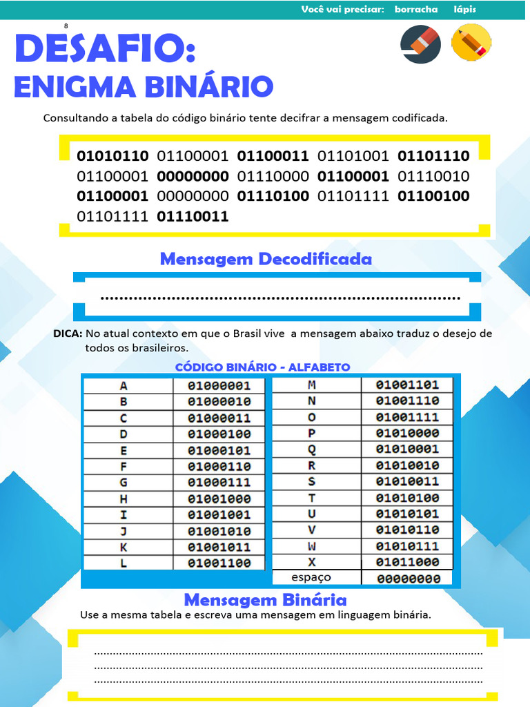 Atividade Código Binário | PDF