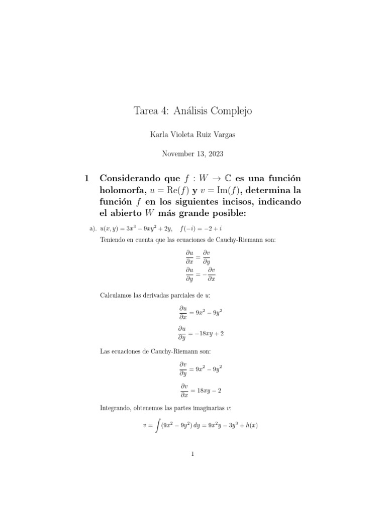 23B AC Ruiz Vargas Karla Violeta Tarea4 | PDF | Función holomorfa | Derivado