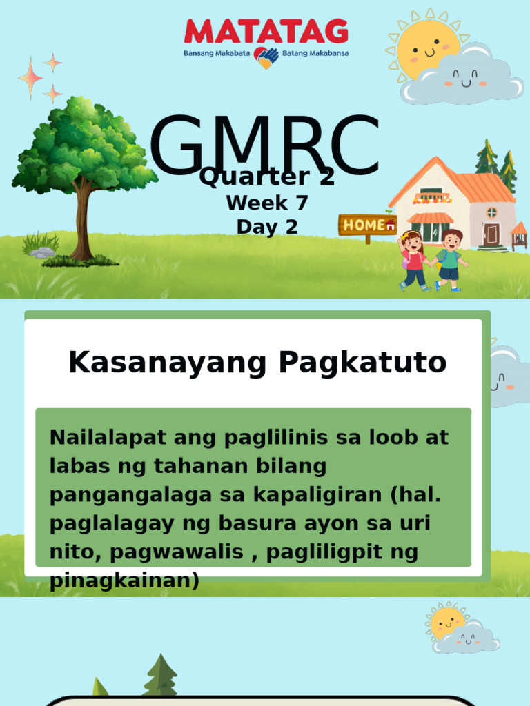 GMRC Grade 1 q1 Week 7 Day 2 | PDF