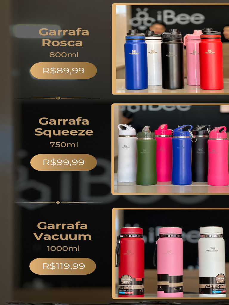 Catálogo de Copos e Garrafas Térmicas Ibee PDF | PDF