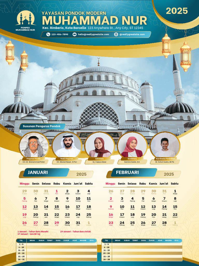 Contoh Kalender 6 Lembar | PDF