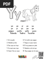 Colorea sílabas iniciales: ya-ye-yi-yo-yu | PDF