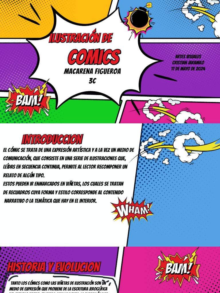 Presentación taller de dibujo comic creativo multicolor.pdf | PDF ...