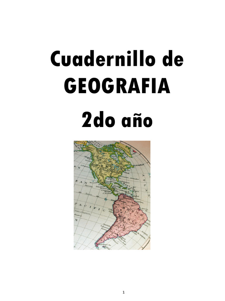 Cuadernillo 2do GEO | PDF