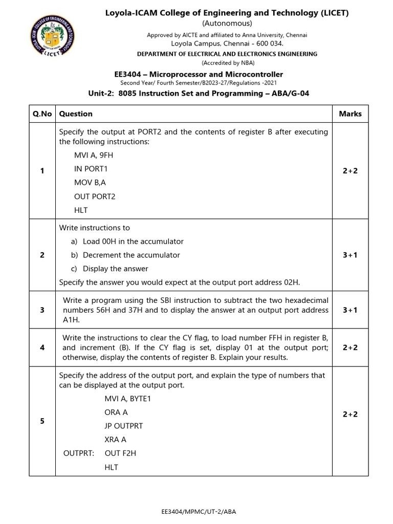 Ee3404 Ut2 Aba G04 | PDF