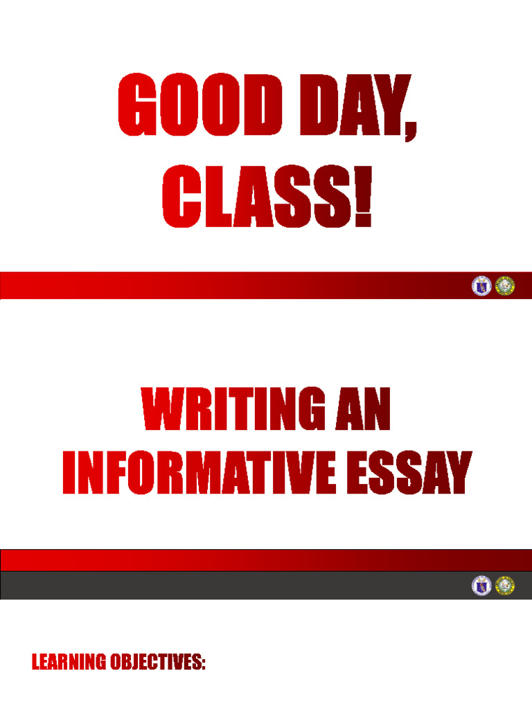 Q3.3_INFORMATIVE-ESSAY-PPT | PDF | Essays | Cognition