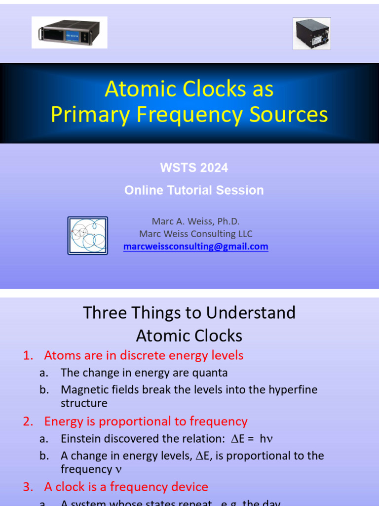 Atomic Clocks As PFS Without+recording MWeiss WSTS2024 v2024-03-26 ...