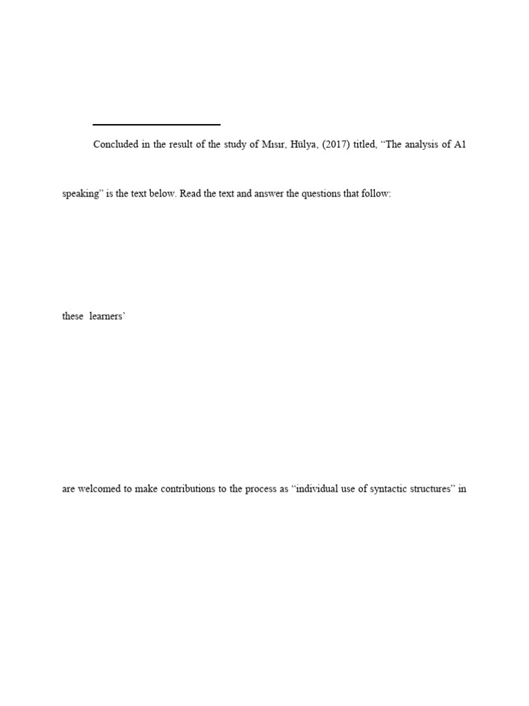 Seatwork 5 | PDF | Fluency | Syntax