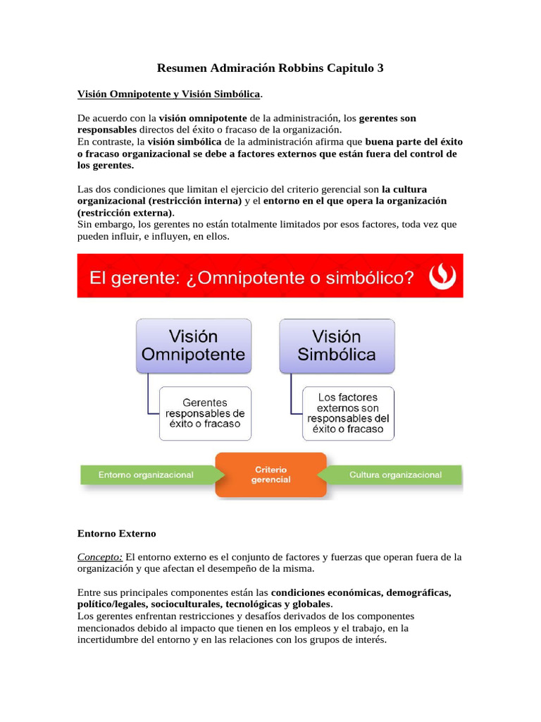 Resumen Adm Cap 3 | PDF | Cultura organizacional | Business