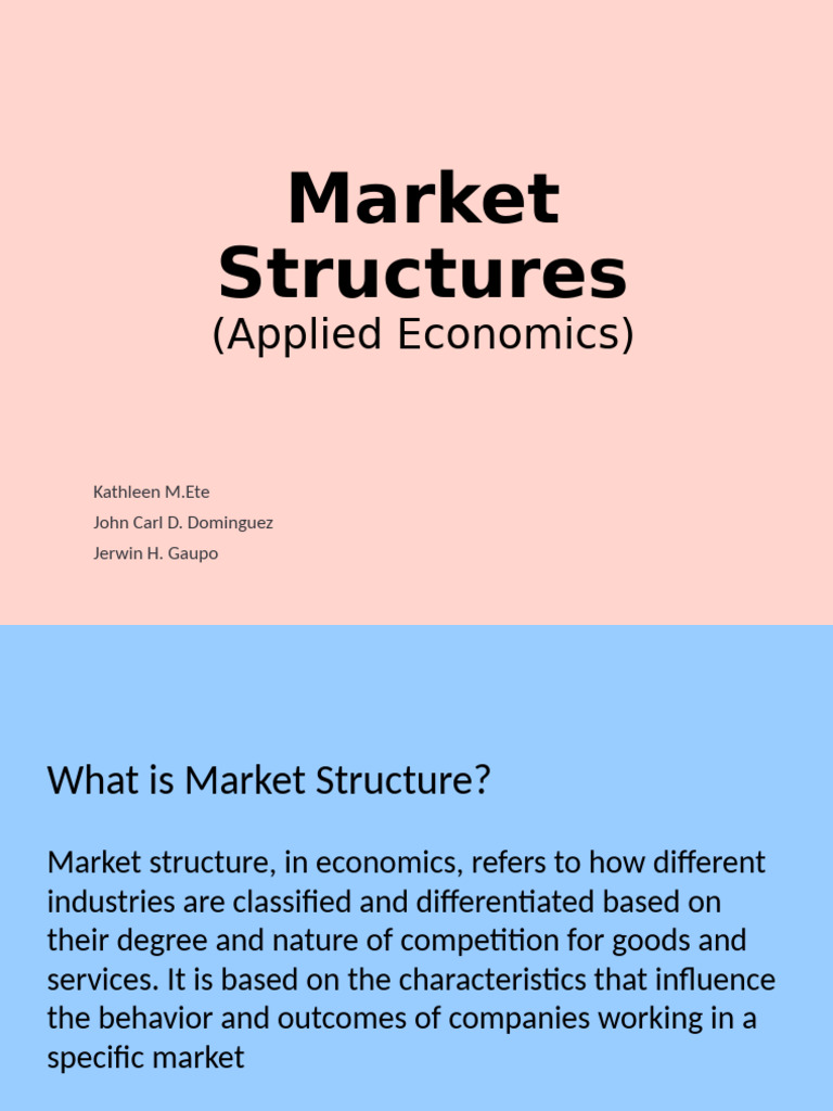 Market-Structure | PDF | Monopoly | Profit (Economics)