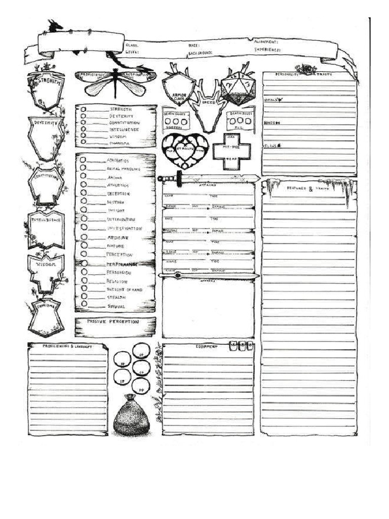 Character Sheet 1 | PDF
