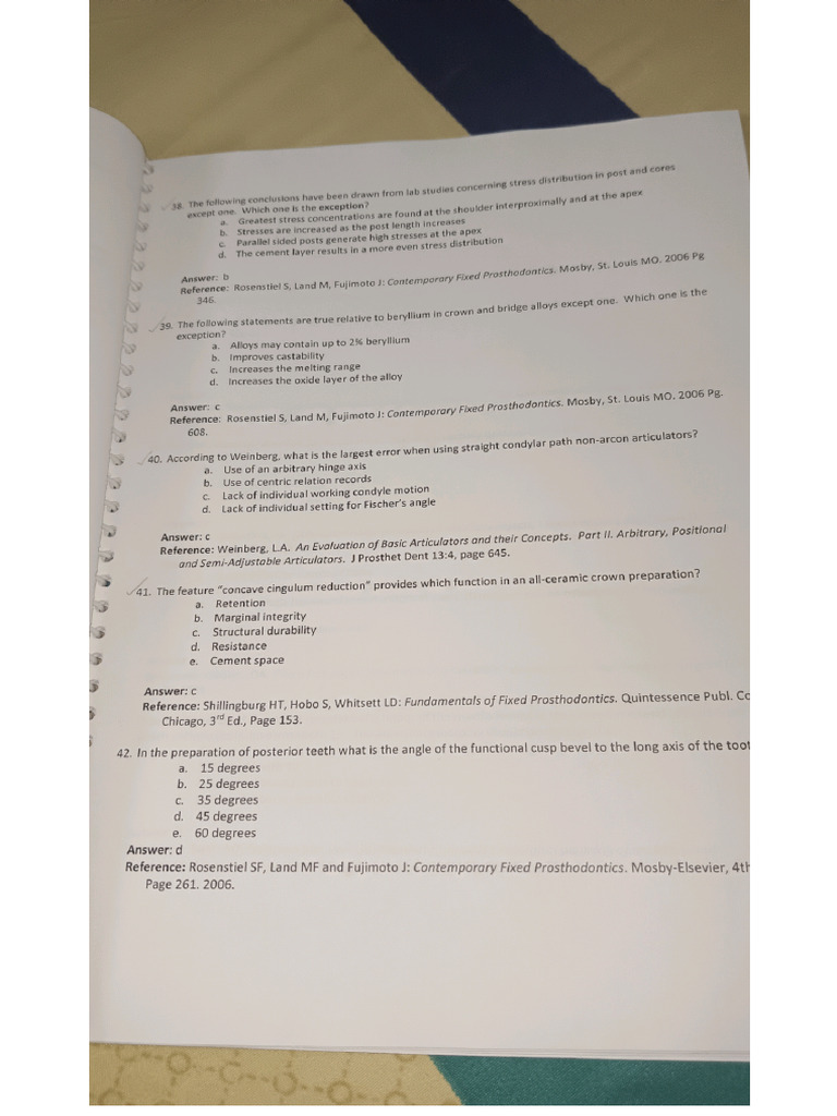 Prostho Mock 1 | PDF