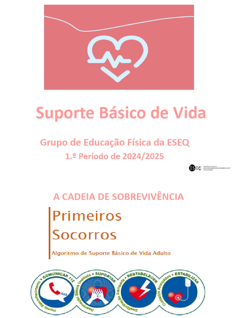 Guia de Suporte Básico de Vida | PDF | Reanimação cardiopulmonar