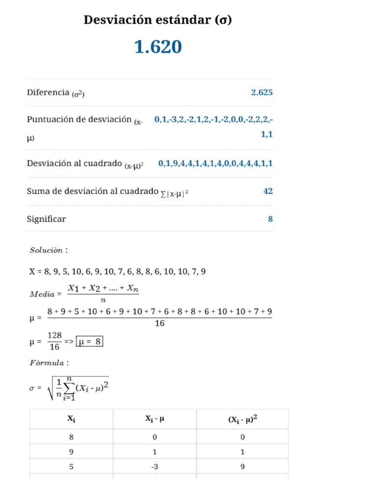 Standard Deviation Pdf