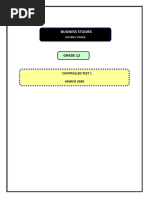 NW Business Studies Grade 12 September 2024 P1 and Memo | PDF