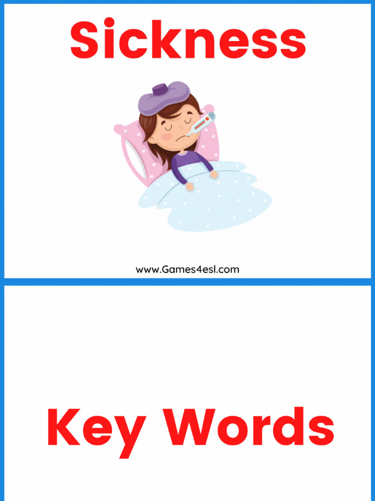 Sickness Vocabulary | PDF