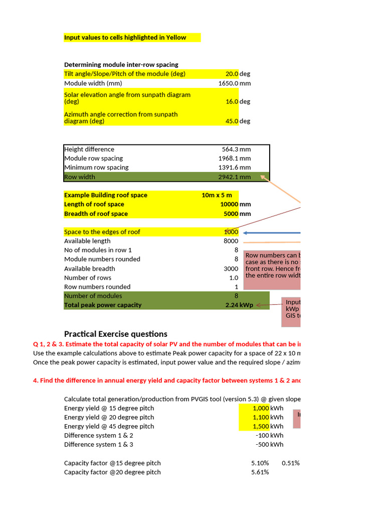 Solar PV Capacity and Yield Analysis | PDF | Photovoltaics ...