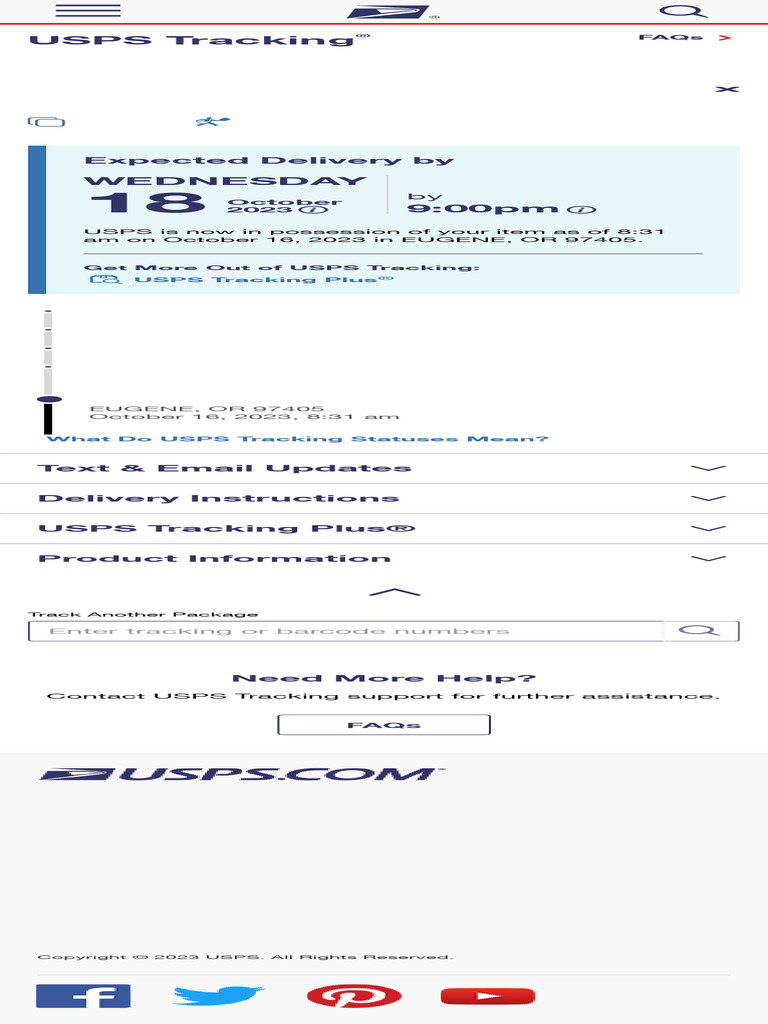 USPS Tracking® Results | PDF | United States Postal Service | Companies