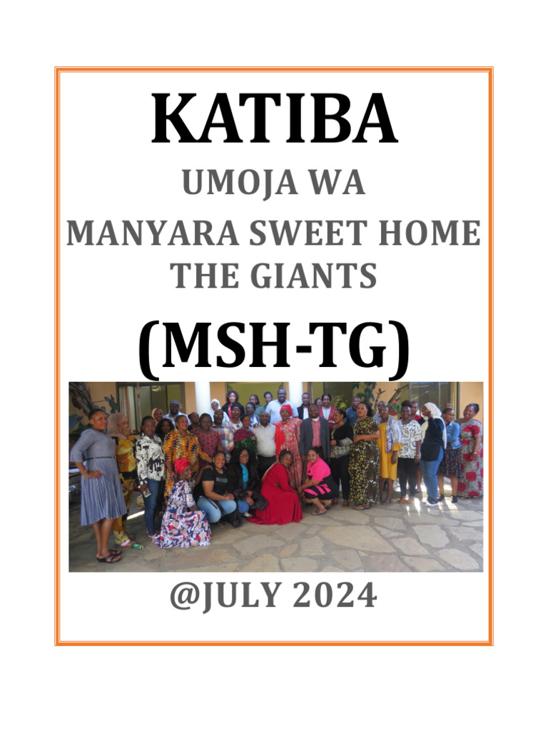 MSH - TG Katiba-1 | PDF