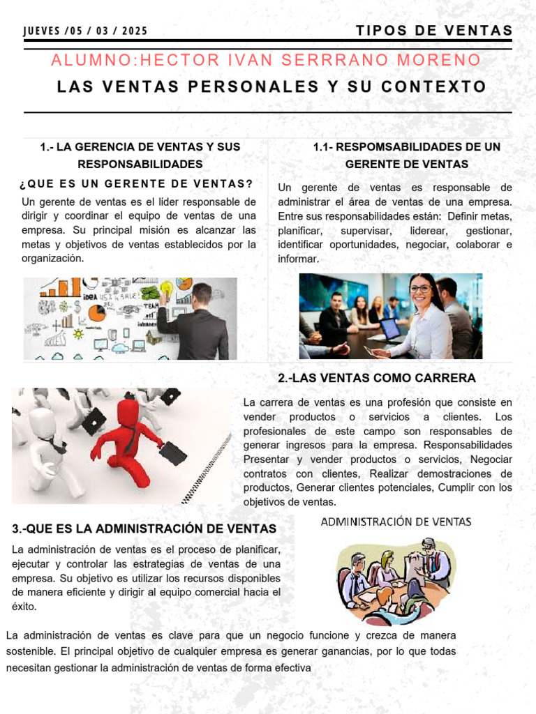 tipos de ventas investigación | PDF