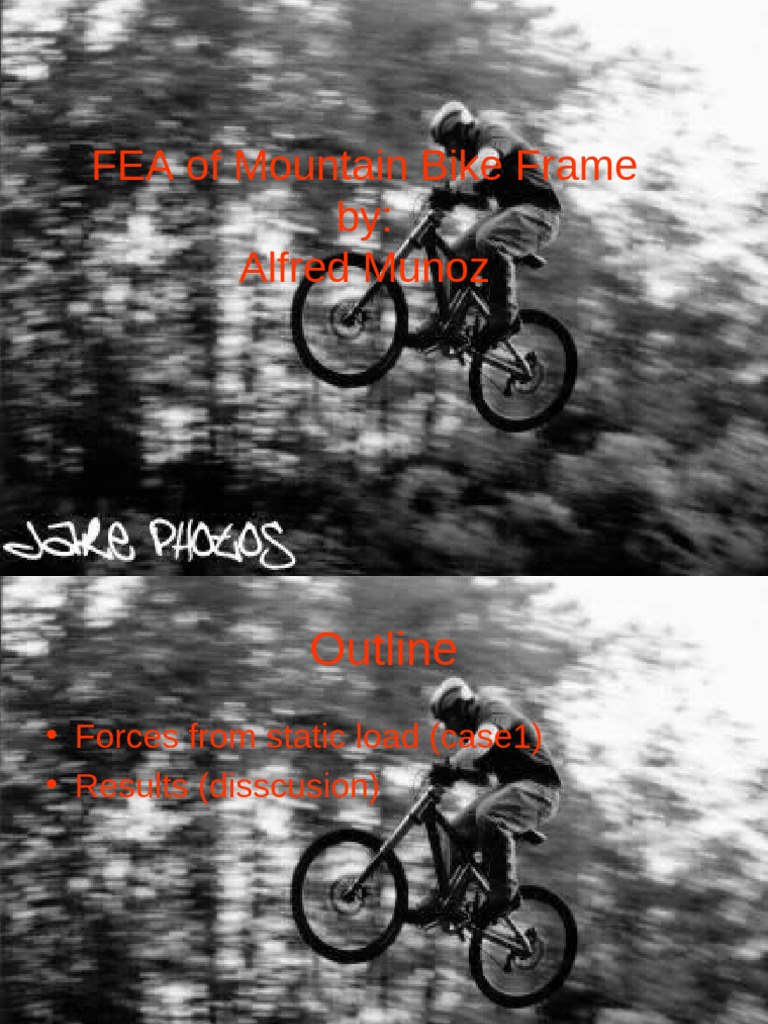 FEA Analysis of Mountain Bike Frame | PDF