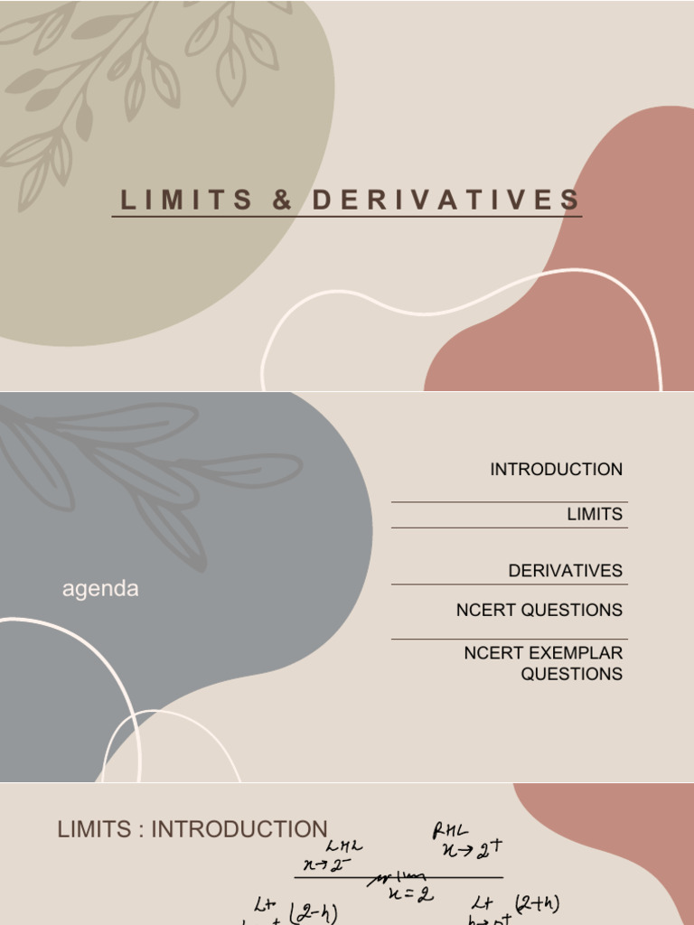 Limits & Derivatives | PDF