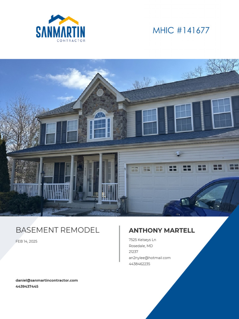 Basement Remodel: Anthony Martell | PDF | Payments | Credit Card