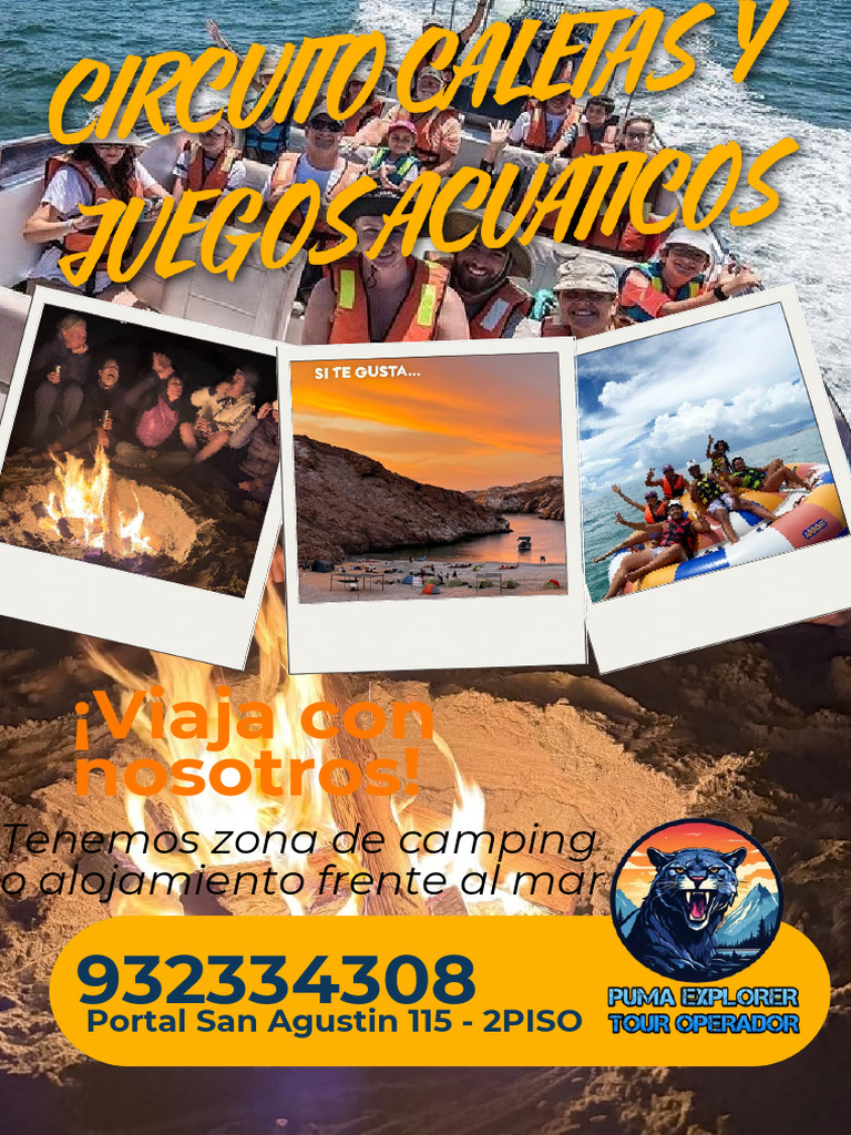 Tour Acuatico 2dias Puma Explorer PDF | PDF | Alimentos | Cocina