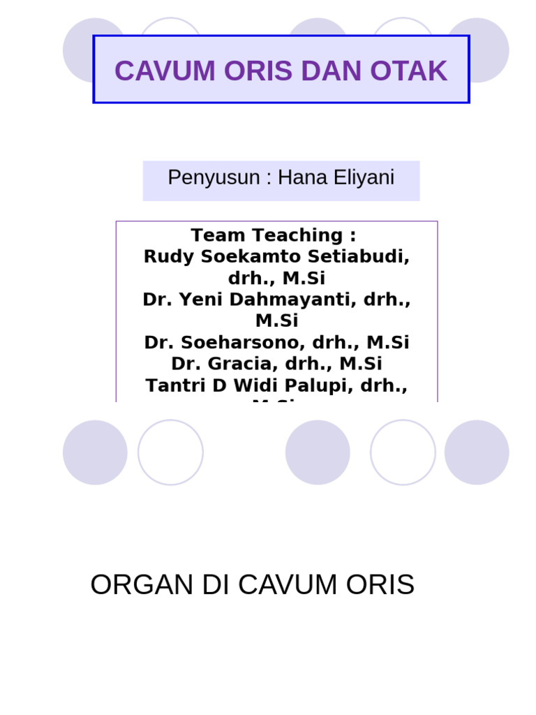 ZOris Dan Otak Gabungan 2025 PPT Anat 3 Maret | PDF