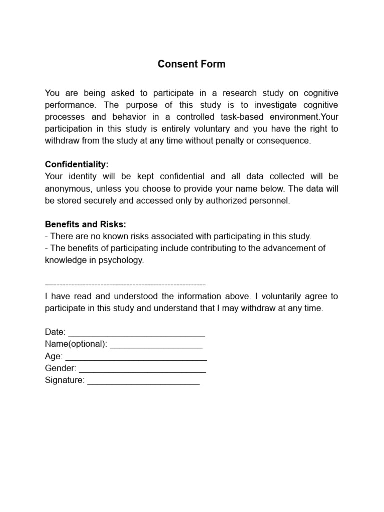 Consent Form | PDF