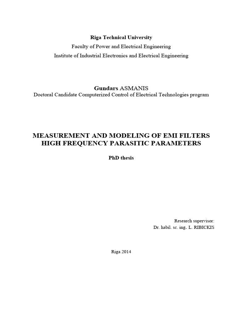 Measuring EMI Filter Insertion Loss | PDF | Electromagnetic ...