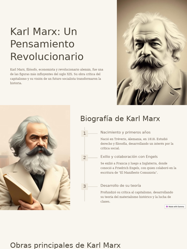 Karl Marx Un Pensamiento Revolucionario | PDF | Karl Marx | Comunismo