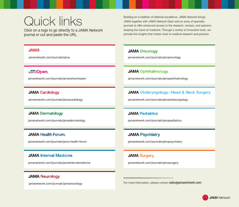 JAMA Network Quick Links | PDF