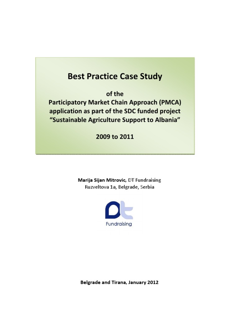 Best Practice Case Study SASA PMCA | PDF | Organic Farming | Albania