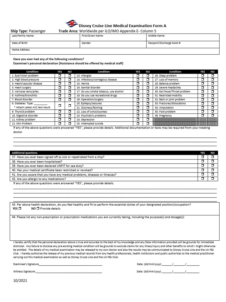 PEME Medical Certificate - DCL | PDF | Vaccines | Medical Specialties