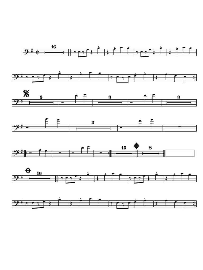 Adicted To You - Trombon 1 | PDF