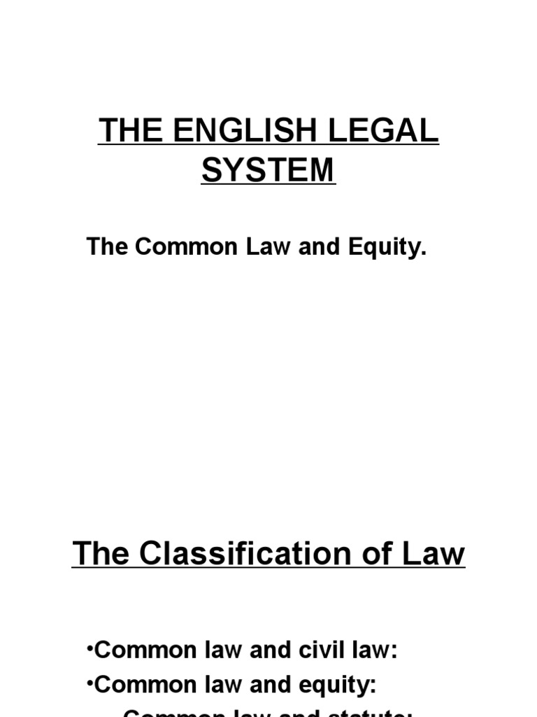 The English Legal System | PDF | Restitution | Precedent