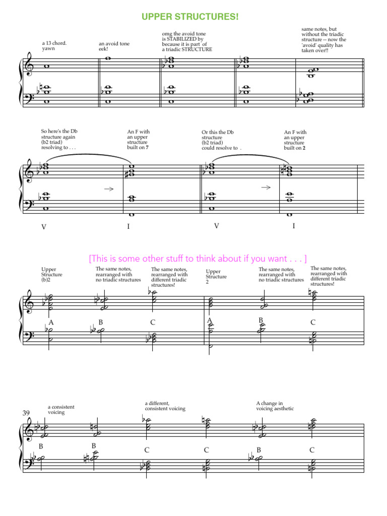 Upper Structures | PDF | Pitch (Music) | Music Theory