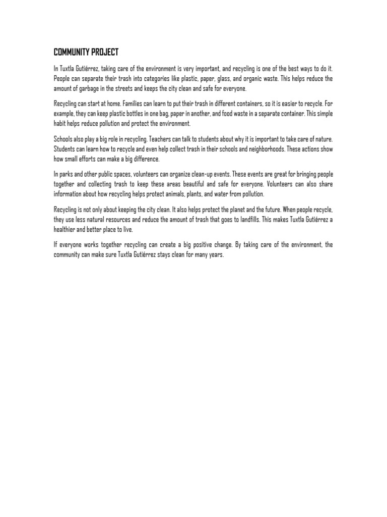 COMMUNITY PROJECT | PDF