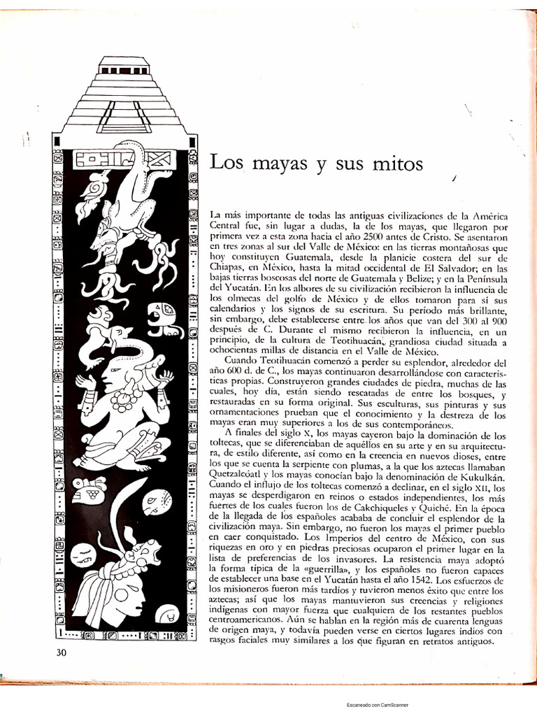 Los mayas y sus mitos | PDF