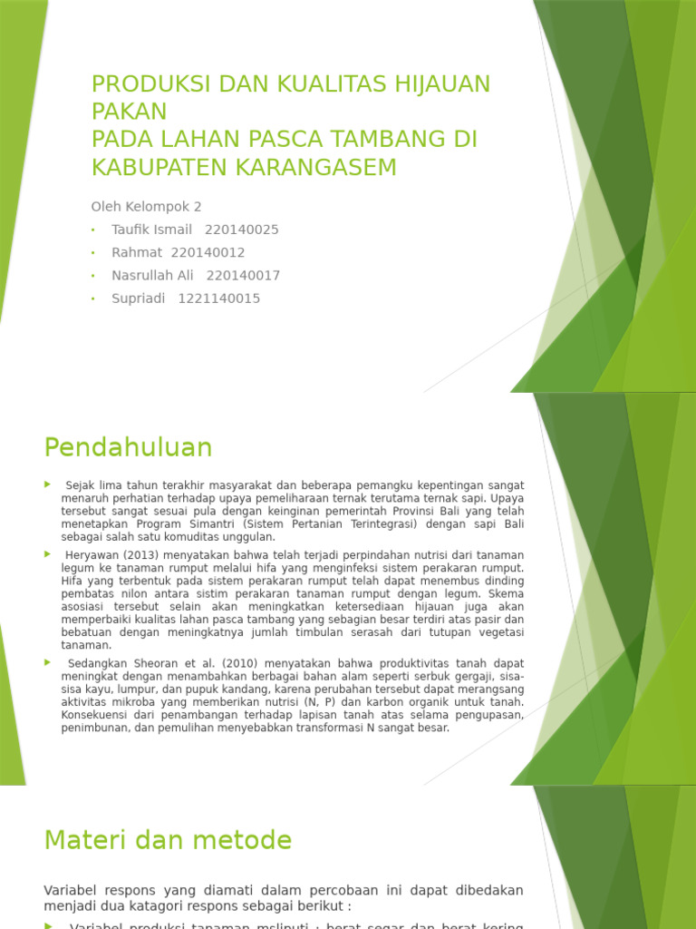 Presentasi (6) | PDF