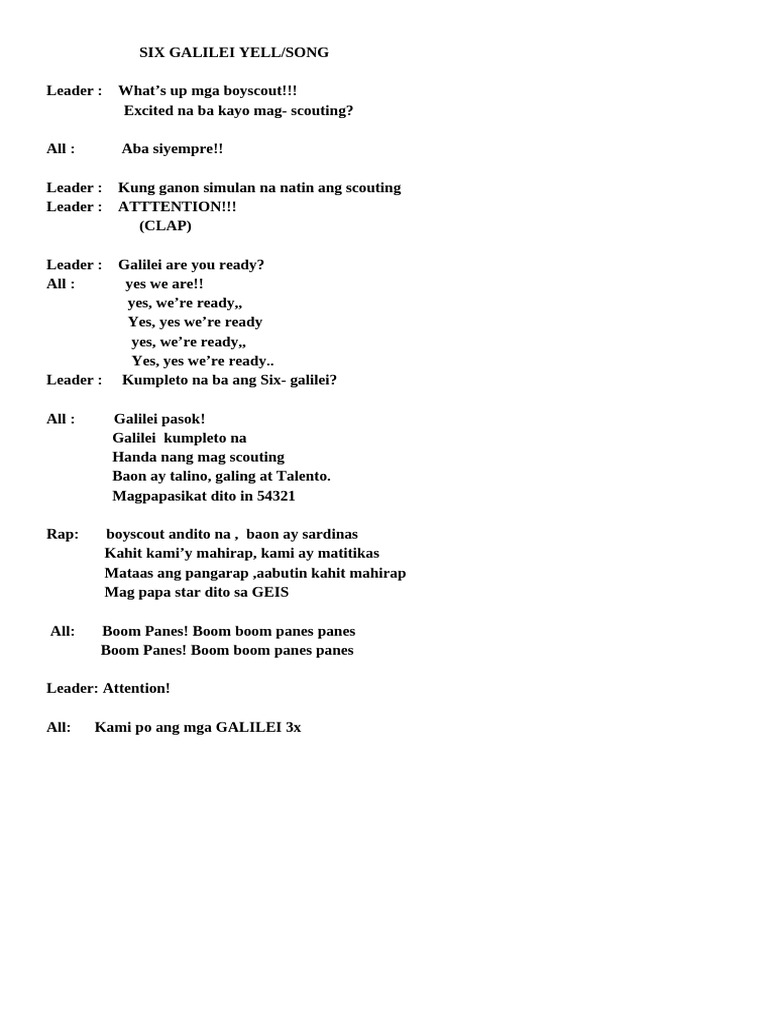 Girl Scout Yell | PDF