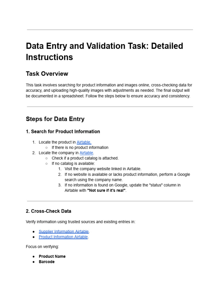 (Public) Product Data Verification Instructions-1 | PDF | List Price ...