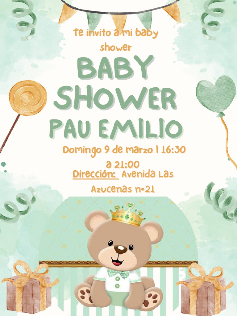 Invitación babyshower Pau | PDF