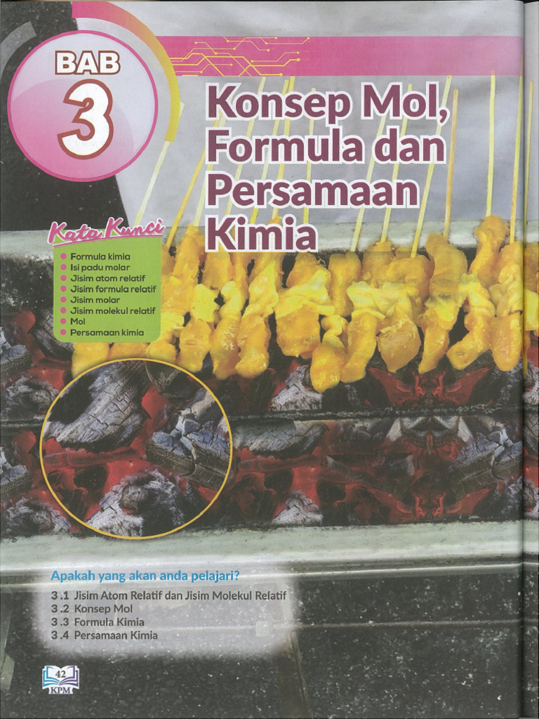 Bab 3 Konsep Mol, Formula & Persamaan Kimia (Buku Teks Kimia Tingkatan ...